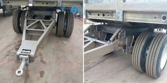 3 Axle Fence Drawbar Trailer Bulk Cargo 20ft Container